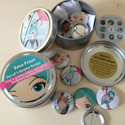 Ema Frost Button Badge Set of 5 – Ema Frost x Satoki Studio
